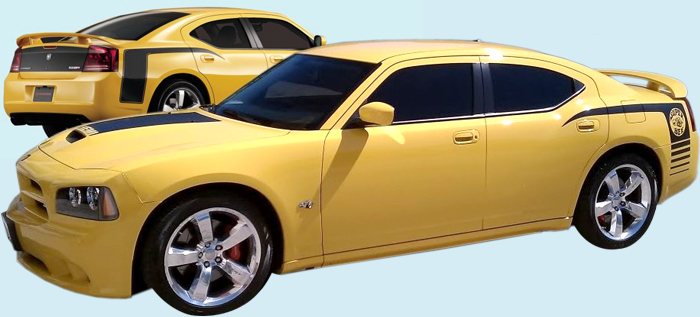 2007-09 Dodge Charger Super Bee Decal Kit 05-10 Dodge Charger Custom ...