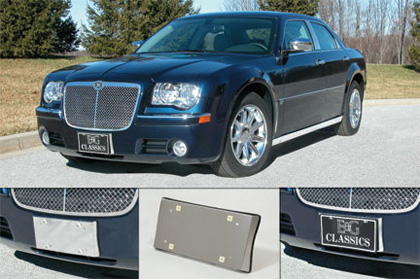 Polished Stainless Front License Plate Mount 05-10 Chrysler 300 ...