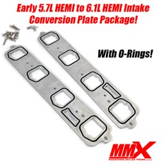 Early 5.7L to 6.1L HEMI Intake Conversion Plates With O-rings 5.7 Early ...