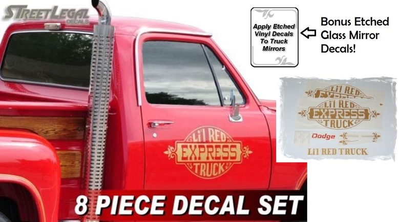 Li'l Red Express Truck 8 Piece Decal Kit 78-79 Dodge Ram LRE Li'l Red ...