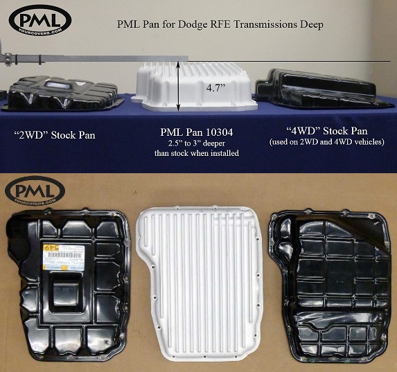 PML Deep Transmission Pan Dodge 68RFE,65RFE,66RFE,545RFE,45RFE PML ...