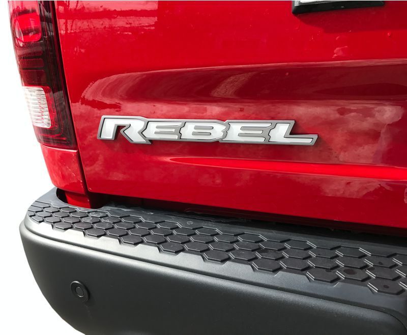 REBEL Decal Overlay Kit 15-18 Dodge Ram Rebel REBEL Tailgate Emblem ...