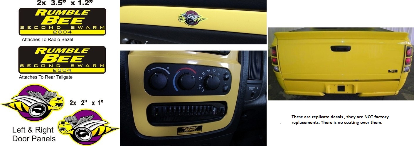 Rumble Bee Body Stripe Decals 2004-05 Dodge Ram Rumble Bee Rumble Bee ...