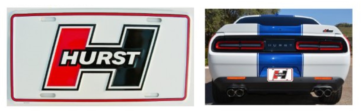 Hurst Logo Red-Black License Plate Hurst Logo Red-Black License Plate ...